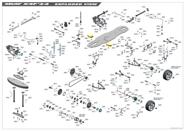 XRAY X4F '24 Exploded View
