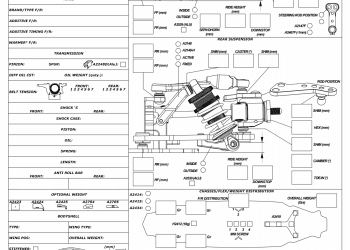 Mugen MTC2R Setup Sheet Blank