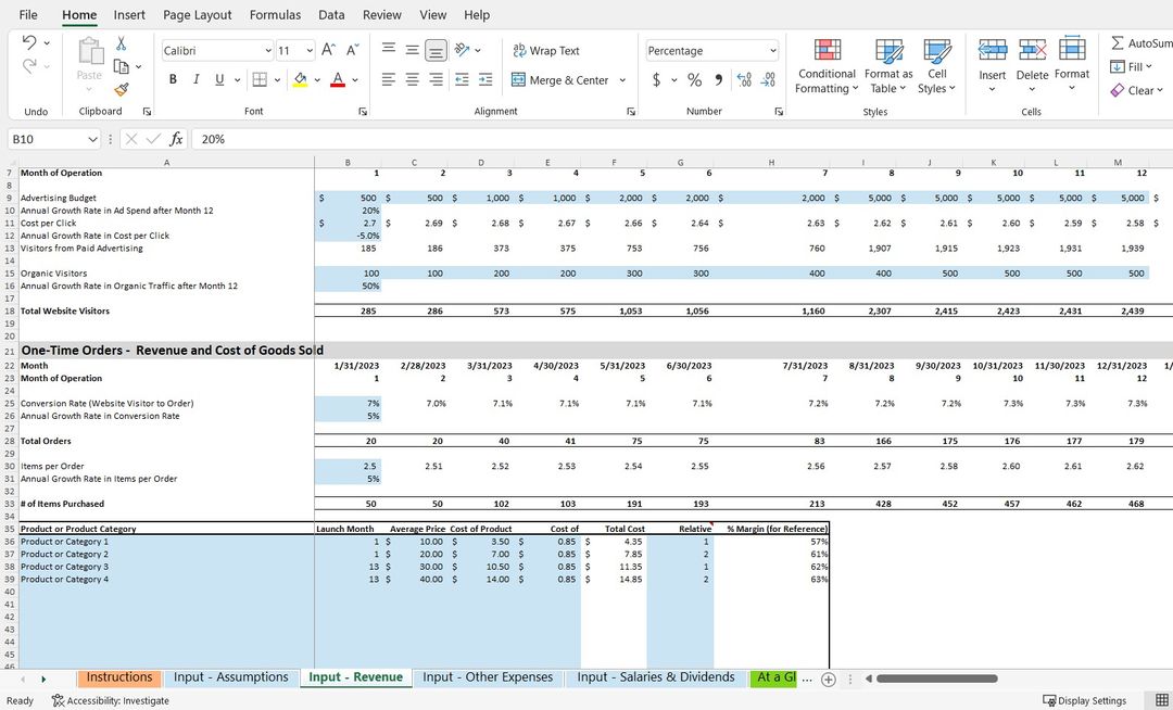 ProjectionHub+ | Financial Projection Templates for Advisors