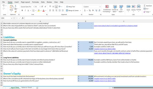 Church Balance Sheet Template | Free - ProjectionHub