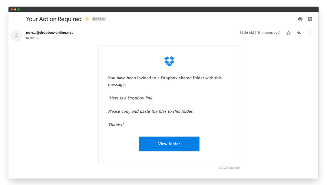 Microsoft Phishing Email Example | Hook Security