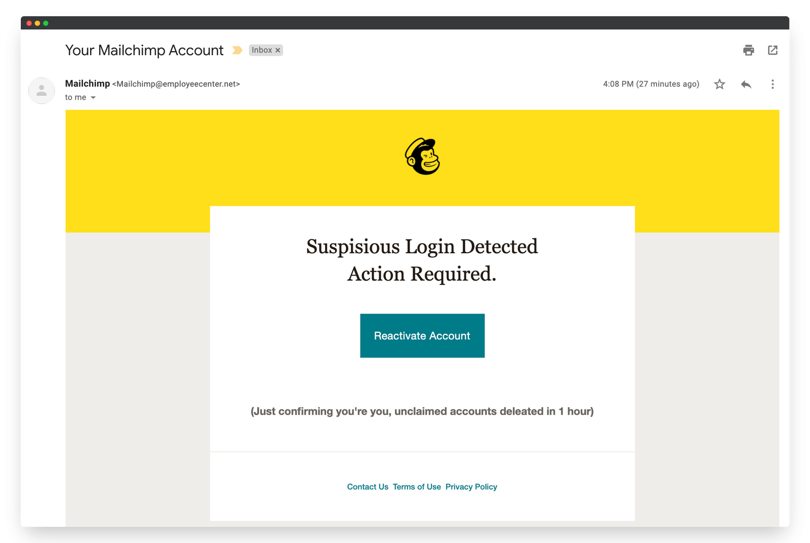 Paypal Phishing Email Example | Hook Security