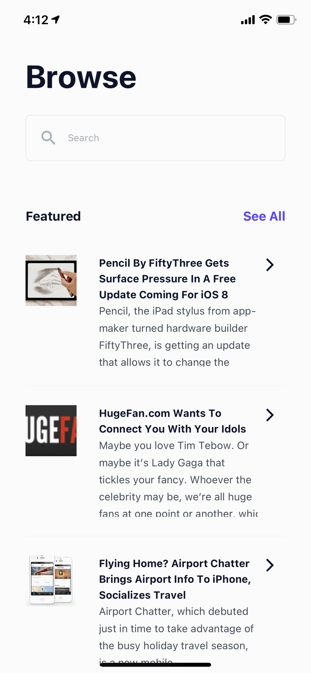 Draftbit Example Screens