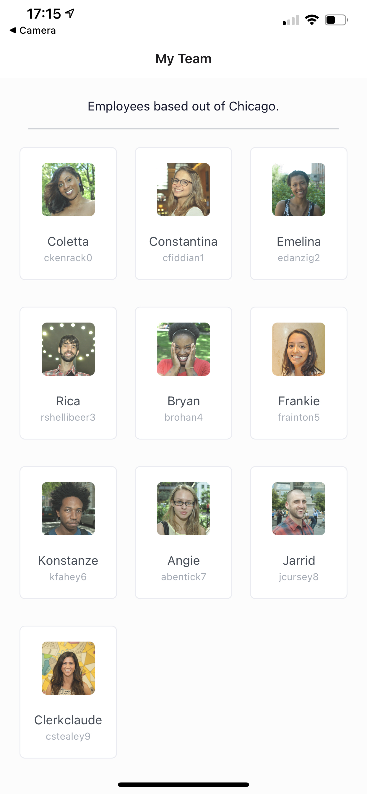 My Team | Draftbit Example Screens