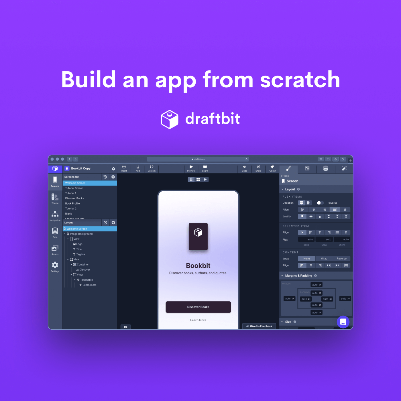 How To Build An App UI From Scratch Using Draftbit