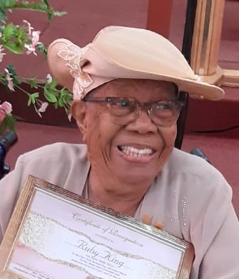 Ruby Agatha King- Blackman † Oct 13, 2021