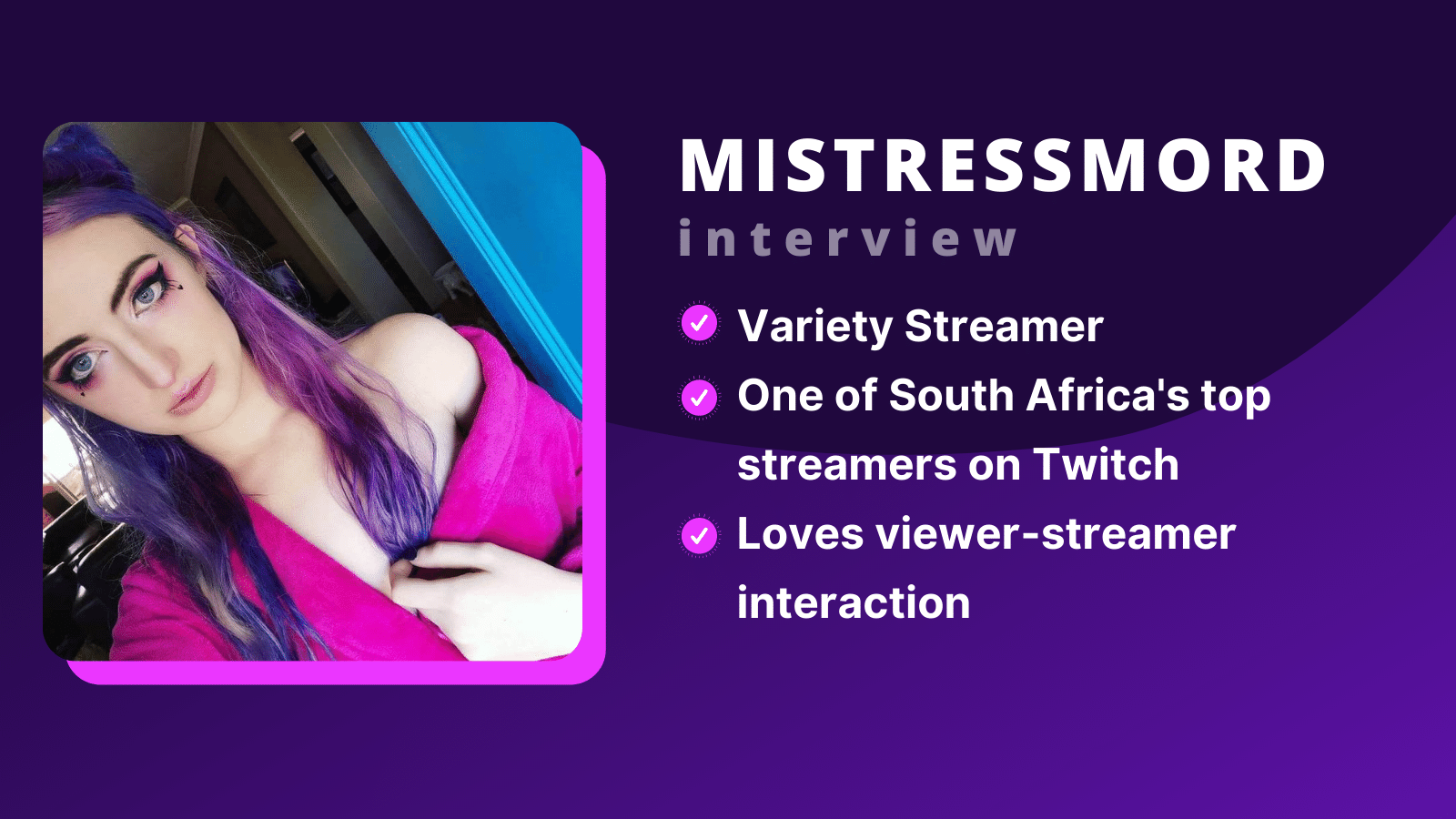 MistressMord – South African Variety Streamer | Fairly Odd Streamers