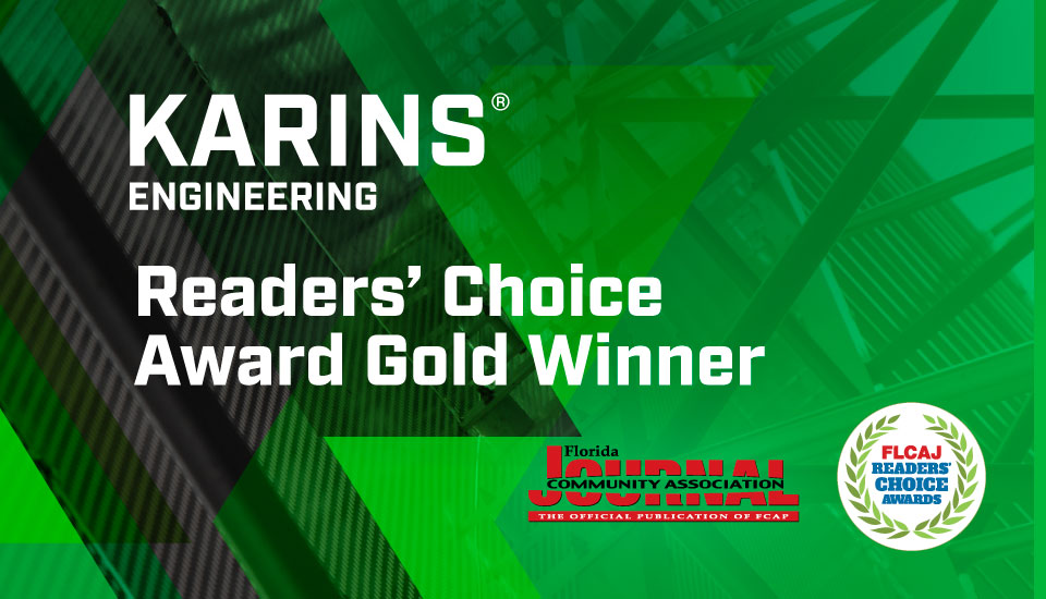 FLCAJ Readers’ Choice Award Gold Winner in Construction and Engineering | Karins Engineering