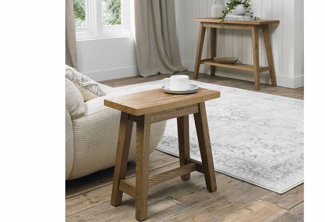 Cambridge Rustic Oak Side Table