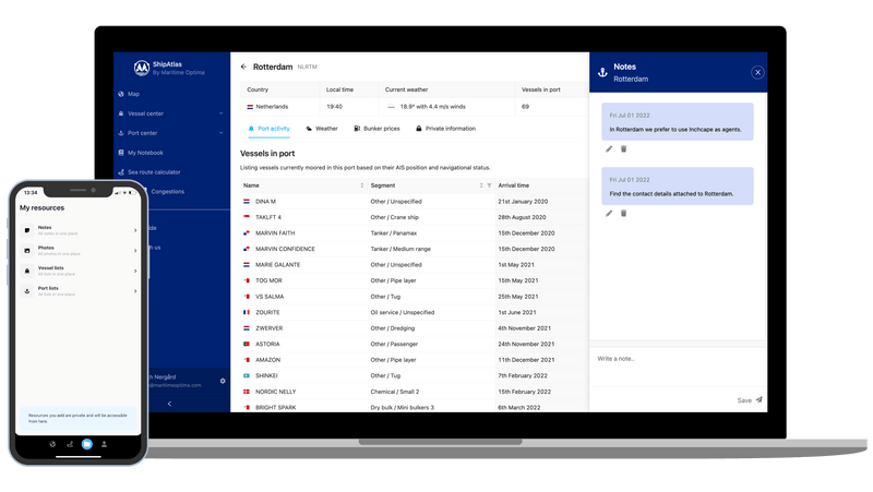 Port Data: More than 5,200 ports in the database