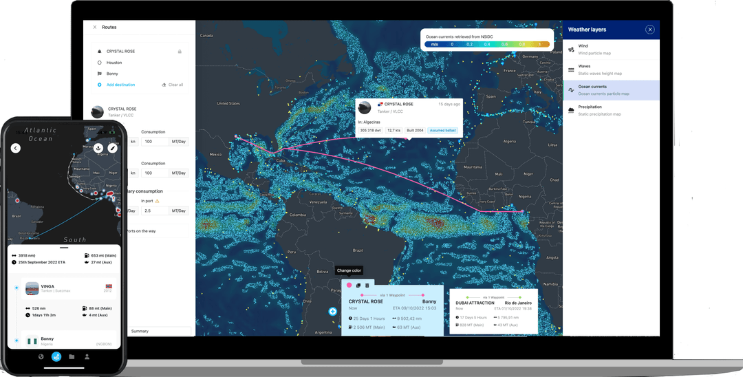 Free Sea Route Calculator | ShipAtlas by Maritime Optima
