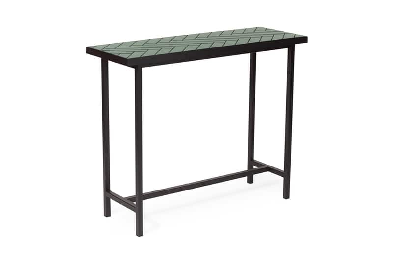 Warm Nordic Herringbone Tile Console Table – GOOD FORM