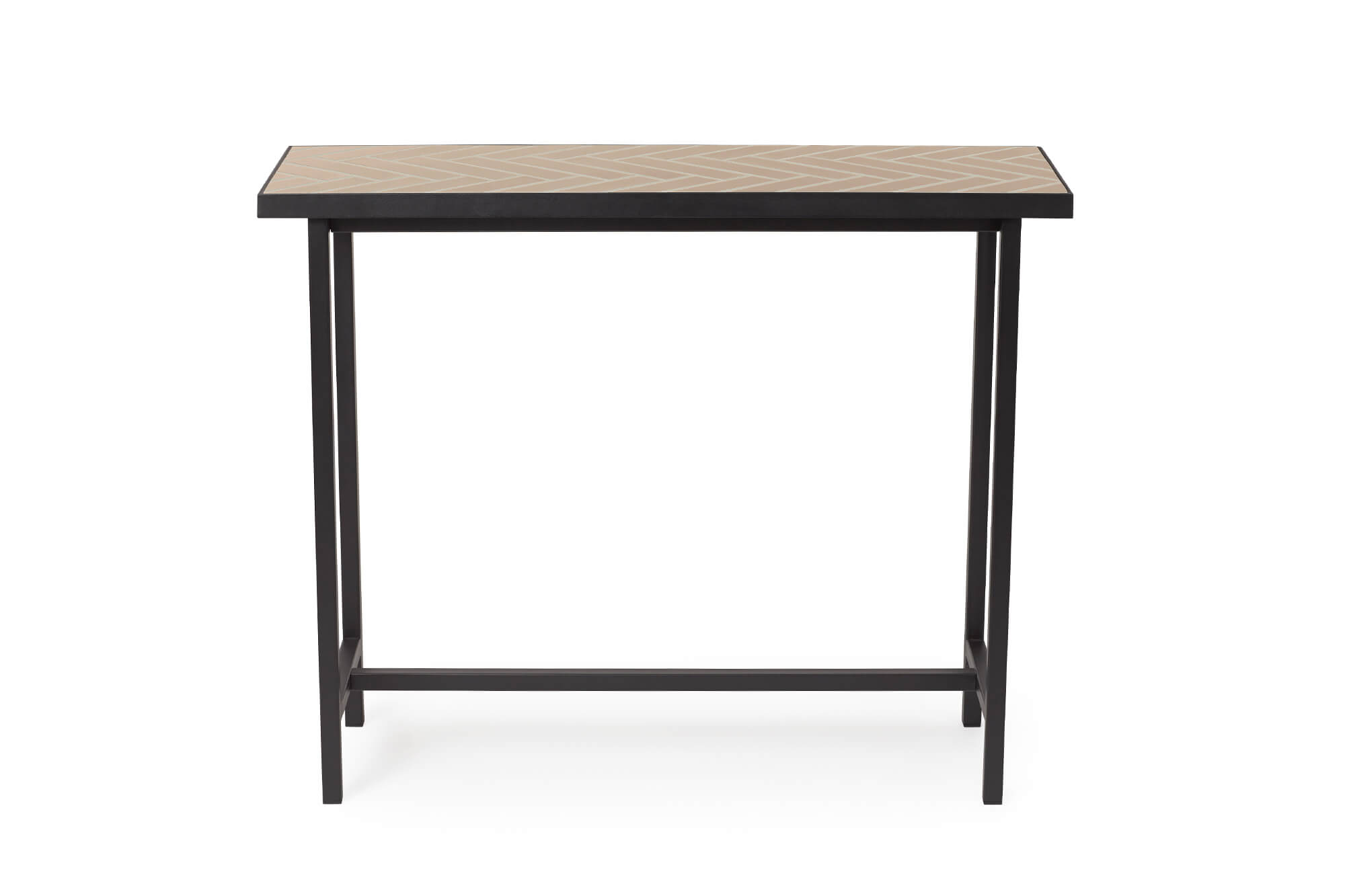 Warm Nordic Herringbone Tile Console Table – GOOD FORM