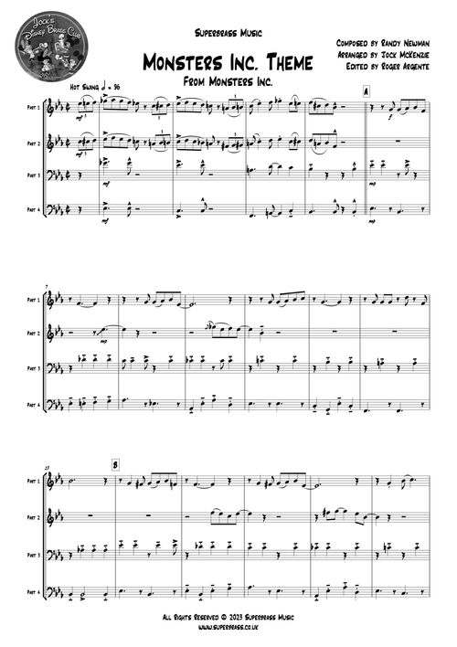 Monsters Inc Theme: Superbrass Music