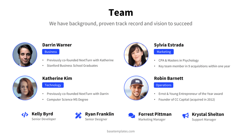 Pitch Deck Team Slide | How-to Instructions