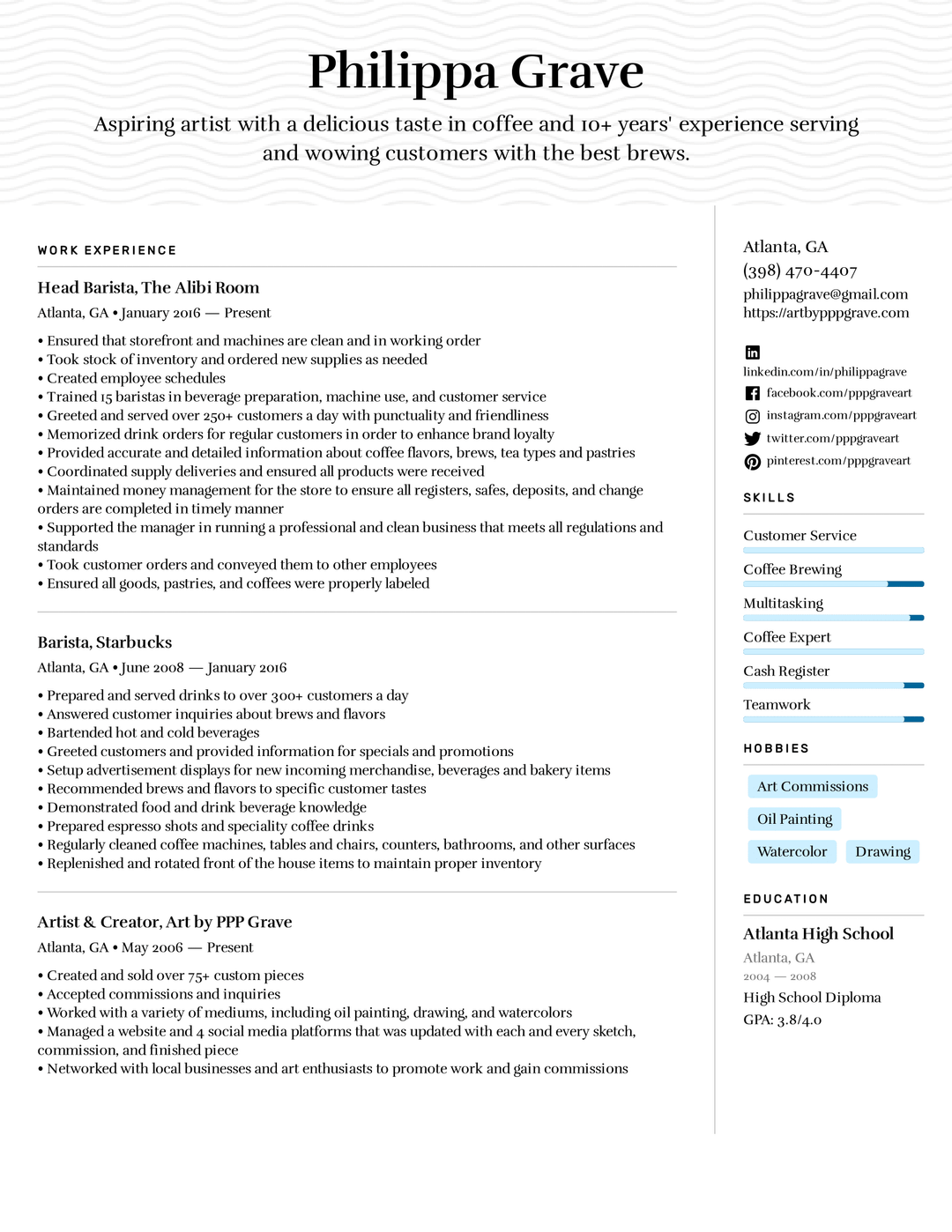 Ats Friendly Cv Template Gambaran