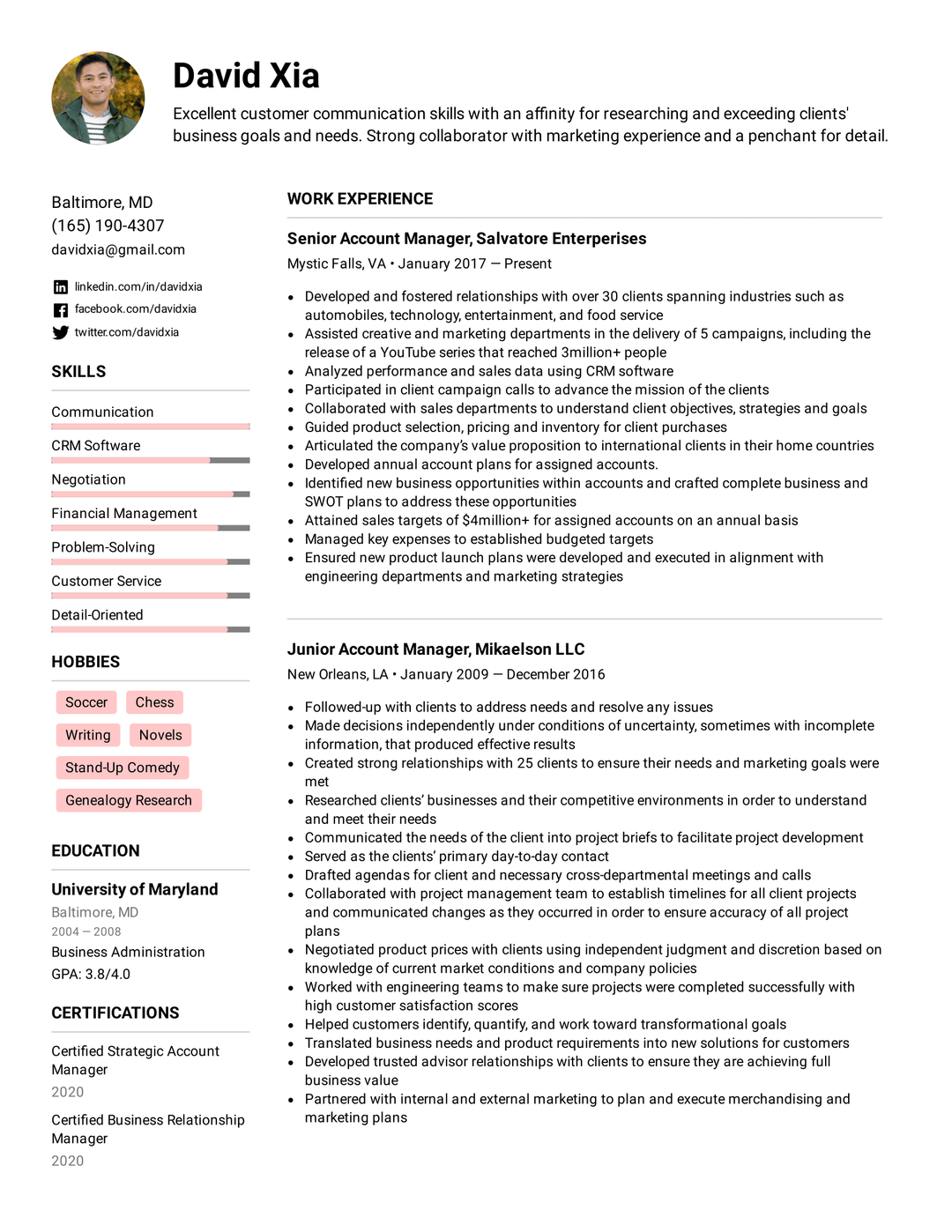 How To Write An Account Manager Resume In 2022 2022 
