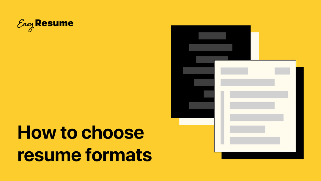 How to Choose The Correct Resume Format in 2022 (With Examples) | Easy ...