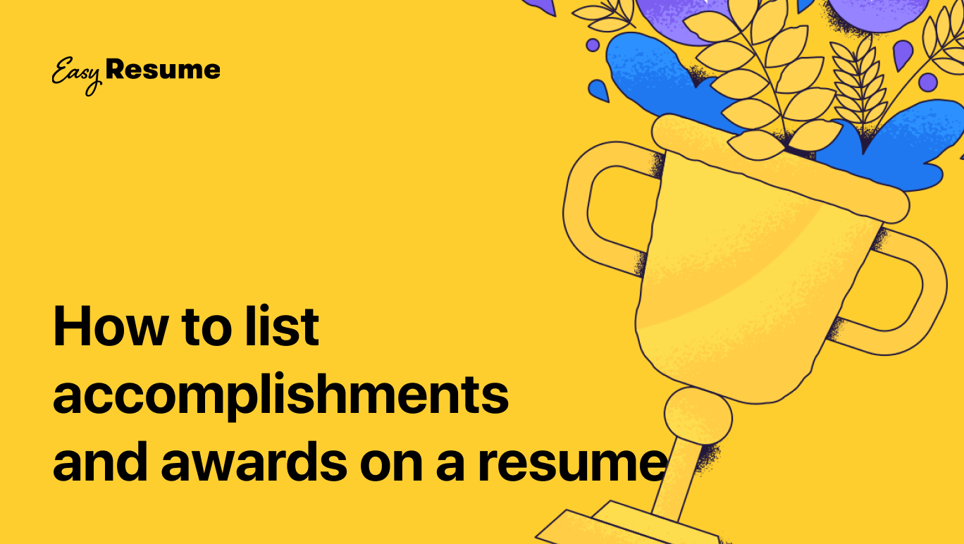 How To List Accomplishments On A Resume In 2022 Including Awards Key How To List Accomplishments On A Resume In 2022 Including Awards Key