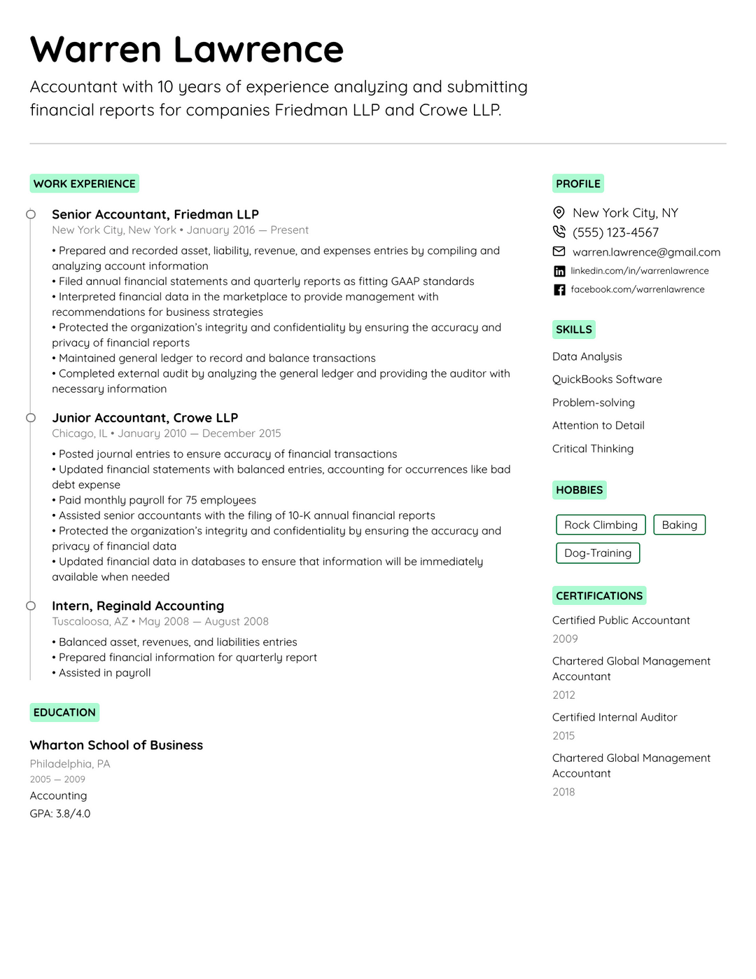 One Page Resume Templates Formats For 2022 Easy Resume