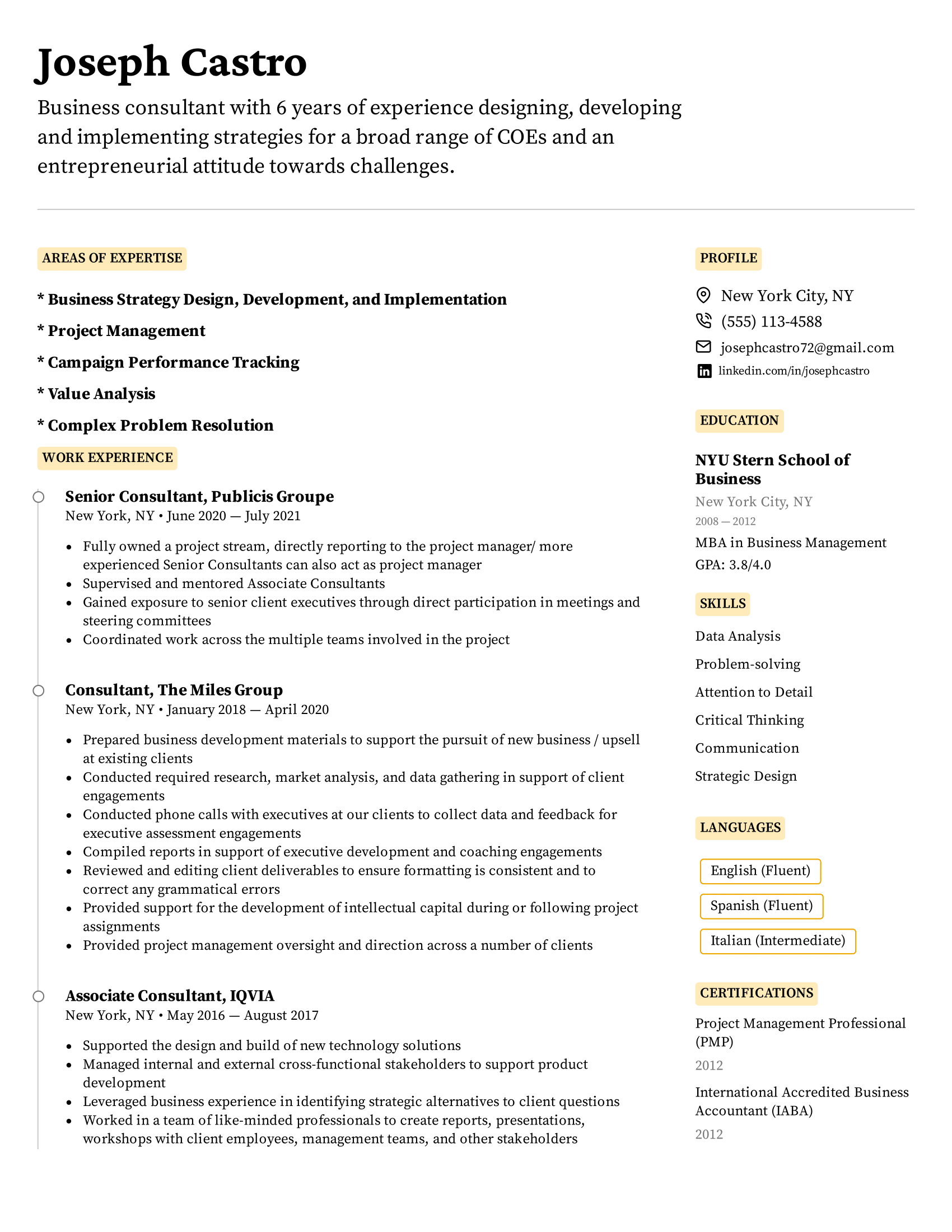 How To Write Your Resume In Reverse Chronological Order Easy Resume