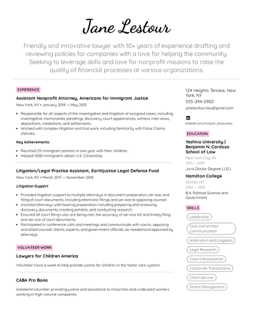 Nonprofit Resume Example & Writing Tips for 2022