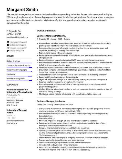 50+ Resume Examples - Kickstart your Job Search in 2020 | Easy Resume