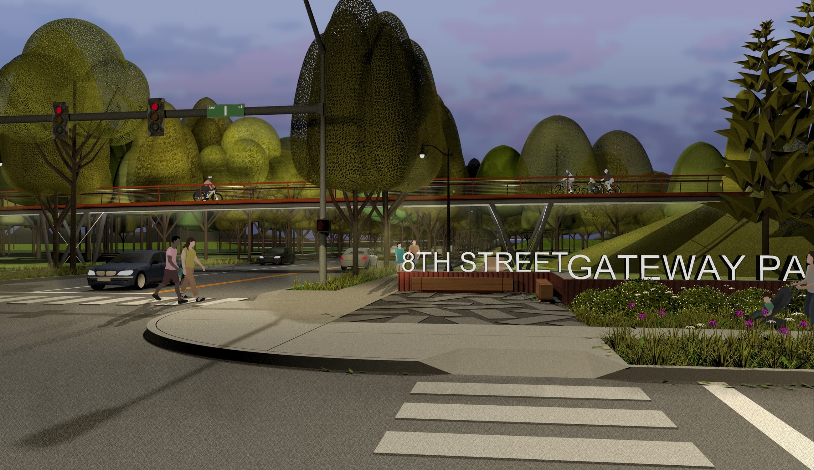 8th Street Gateway Park—Connectivity