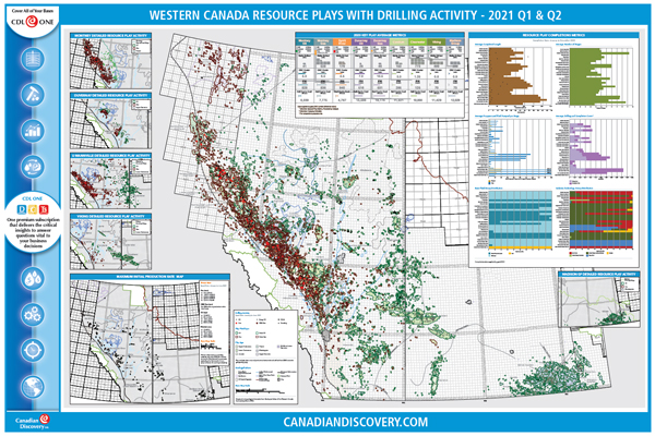 WCSB Resource Plays Map with Drilling Activity