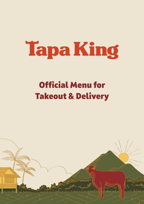 Tapa King Menu