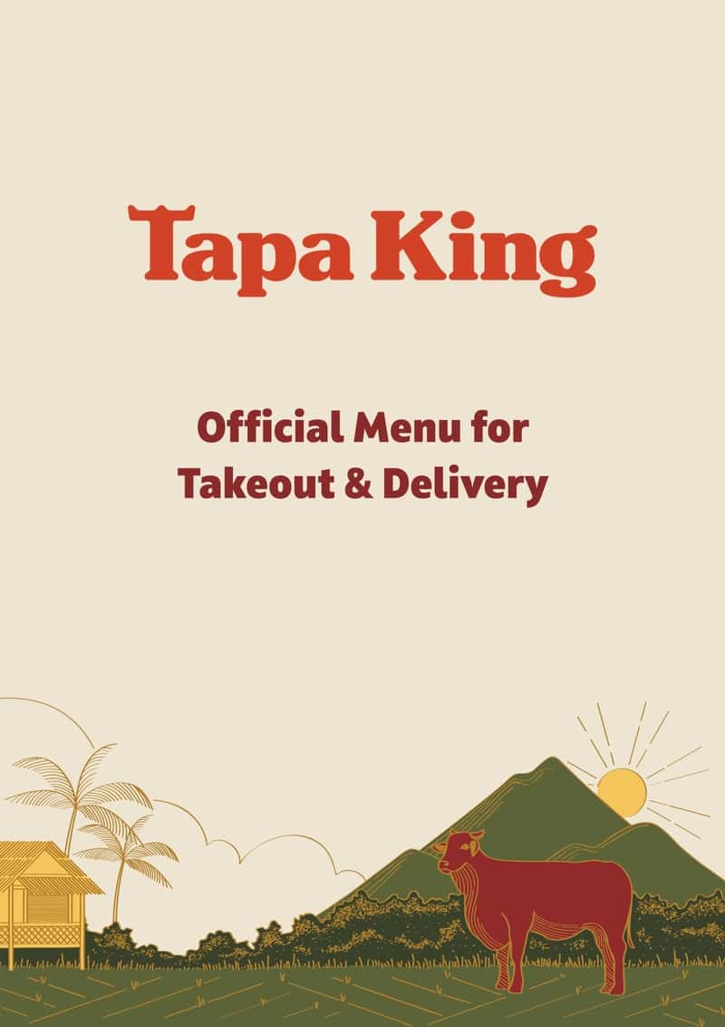 Tapa King Menu