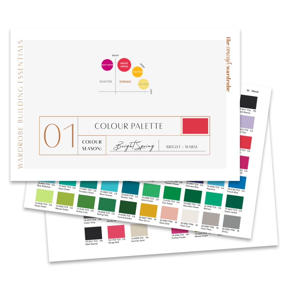Bright Spring Colour Palette | the concept wardrobe