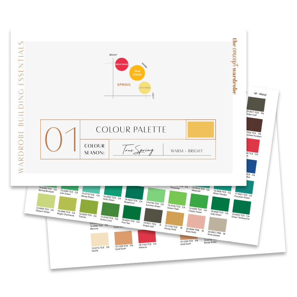 True Spring Colour Palette | the concept wardrobe