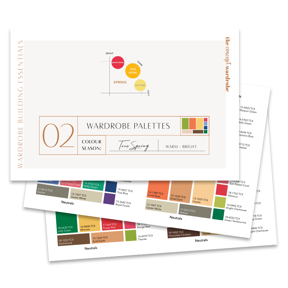 True Spring Wardrobe Palettes | the concept wardrobe