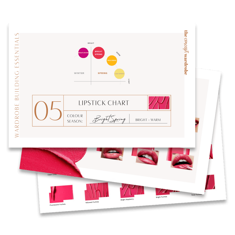 Bright Spring Lipstick Chart | the concept wardrobe