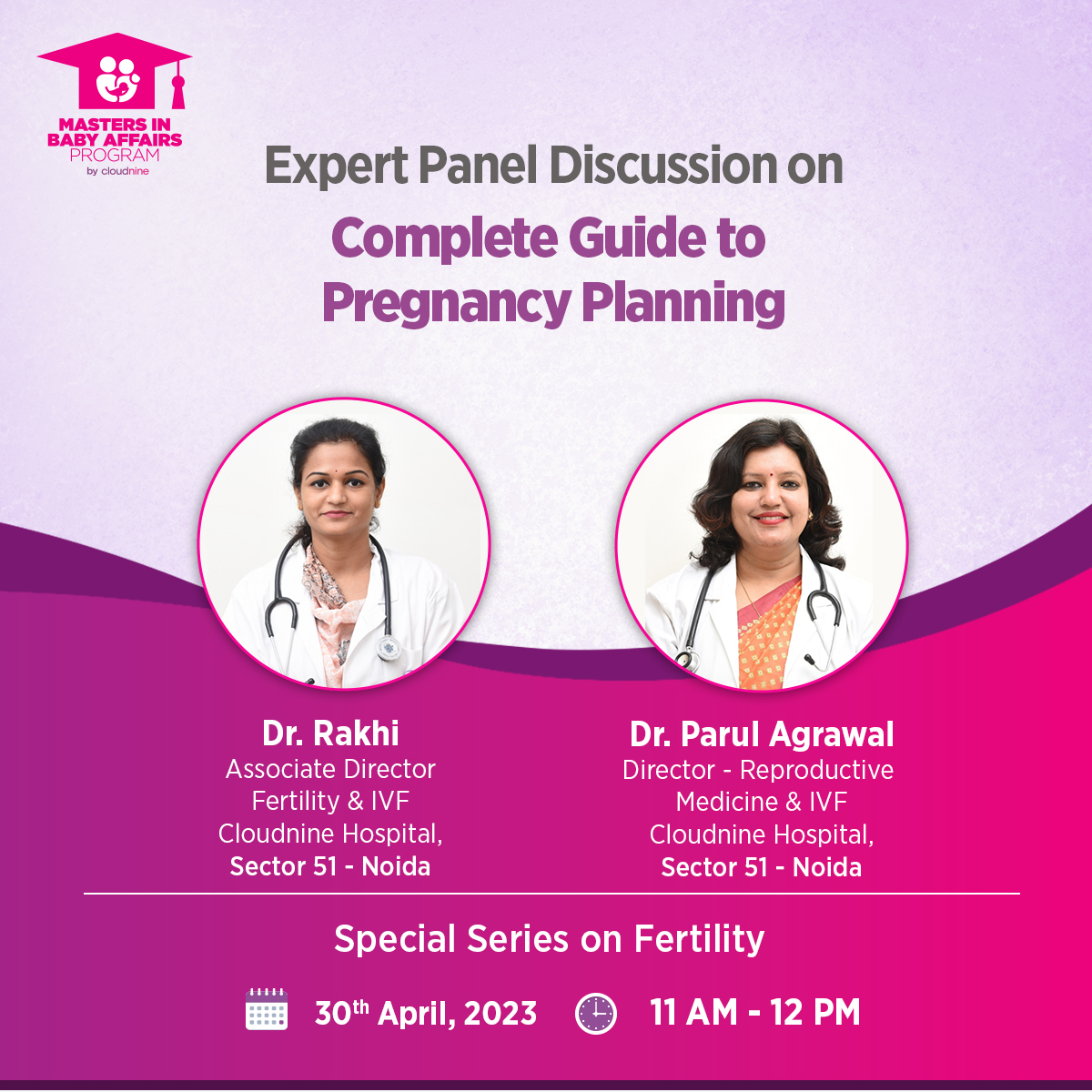 Cloudnine's Complete guide to pregnancy planning Session