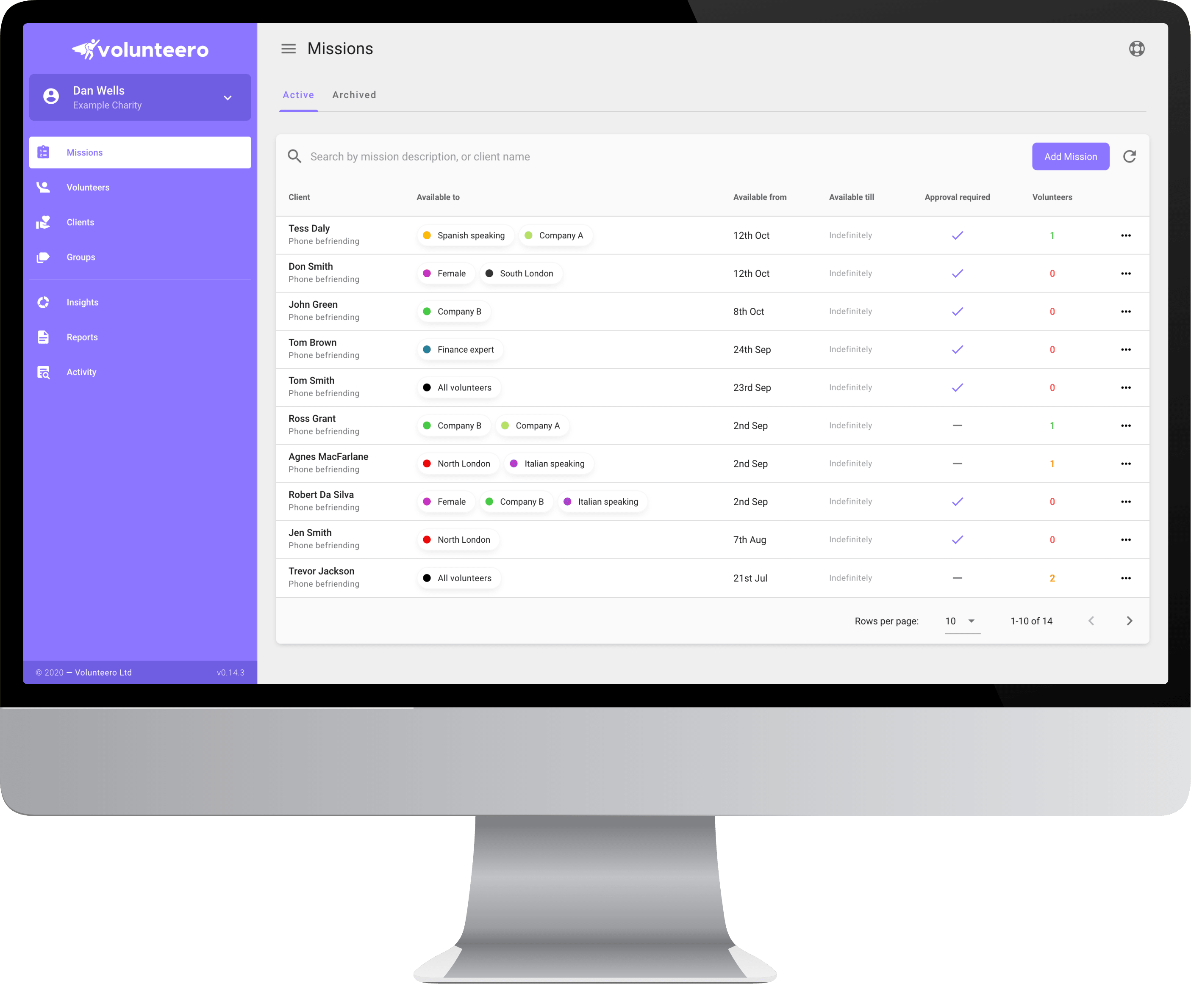 Volunteero: Be someone's hero