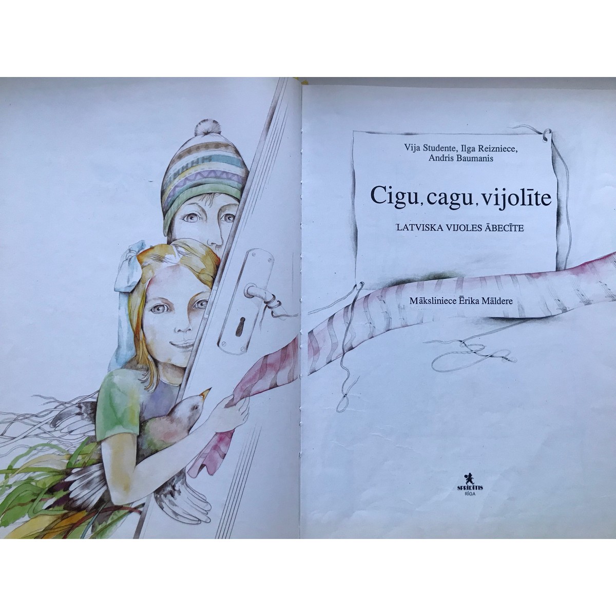 Cigu, cagu, vijolīte [notis] : latviska vijoles ābecīte