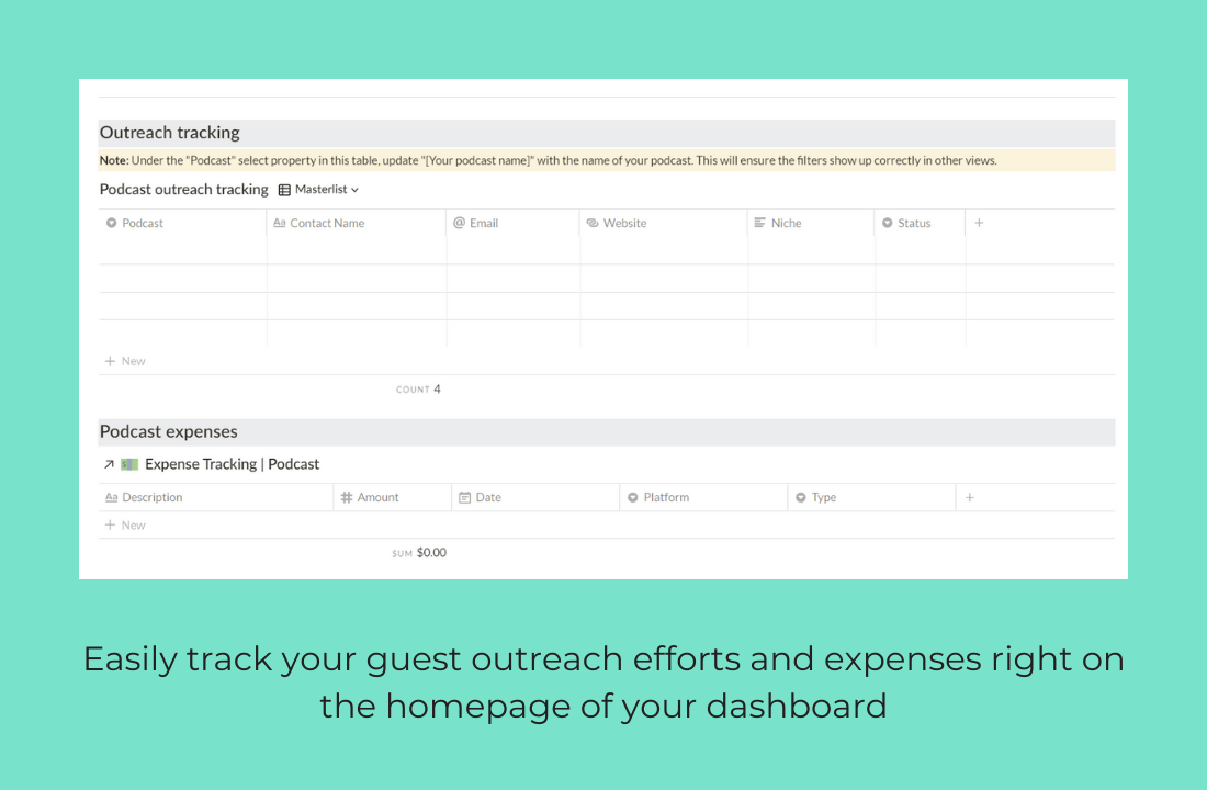 Podcast Hub Bundle | Notion Everything
