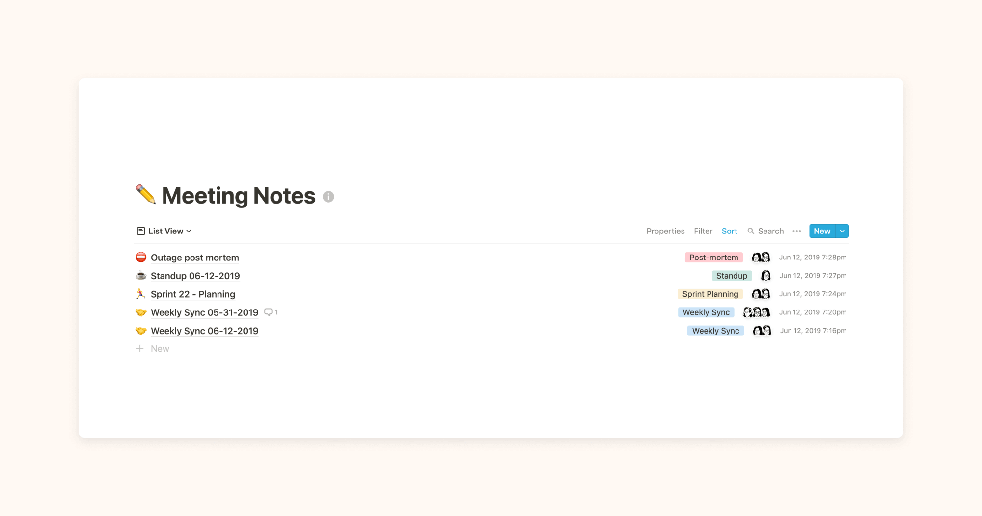 Meeting Notes Notion Everything