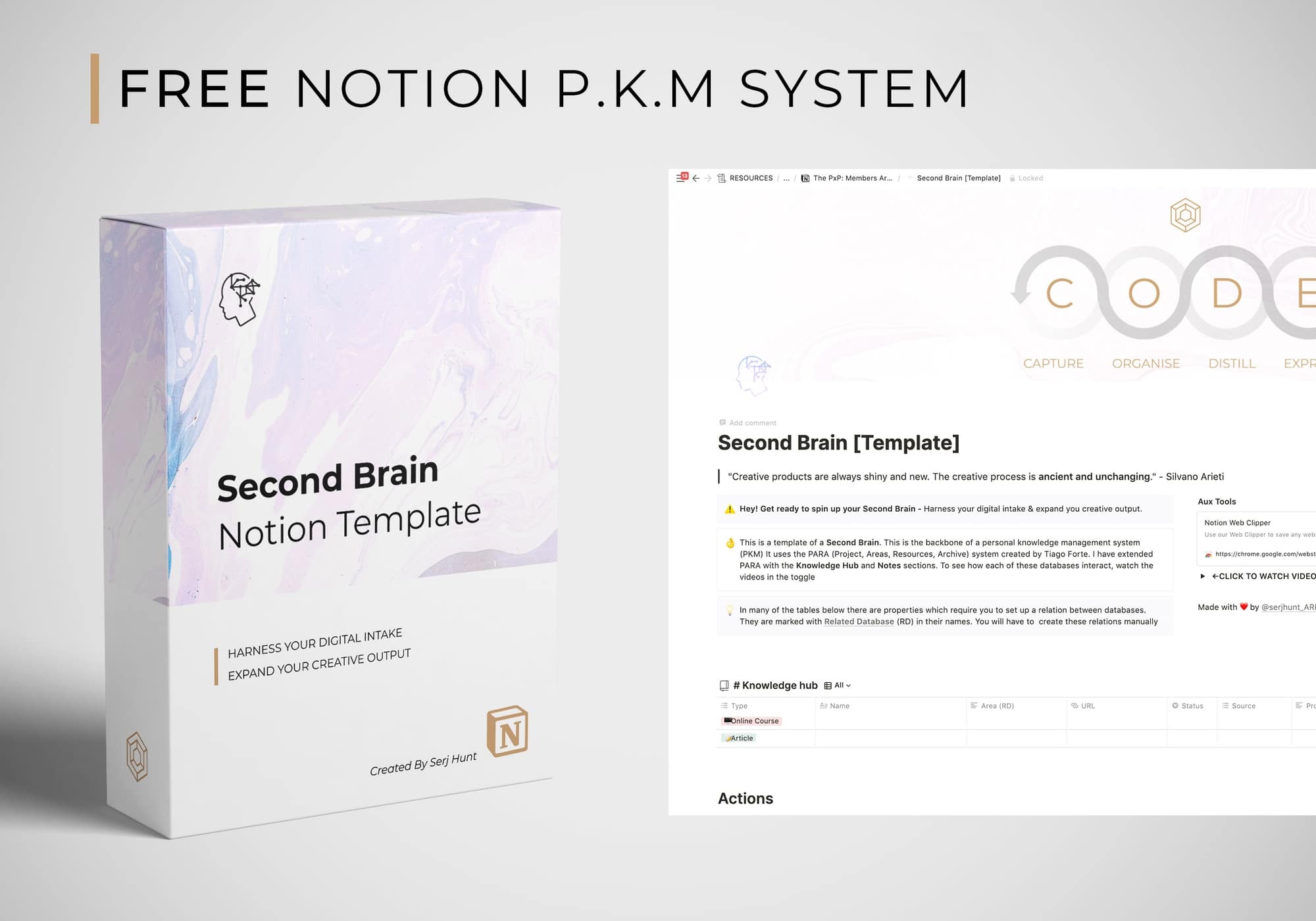 Second Brain Notion Template