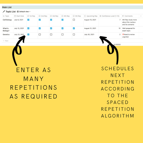 Spaced Repetition Template Pack | Notion Everything