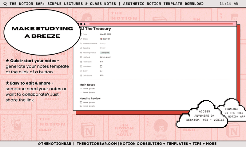 Simple College/University Student Dashboard - Lectures & Class Notes ...
