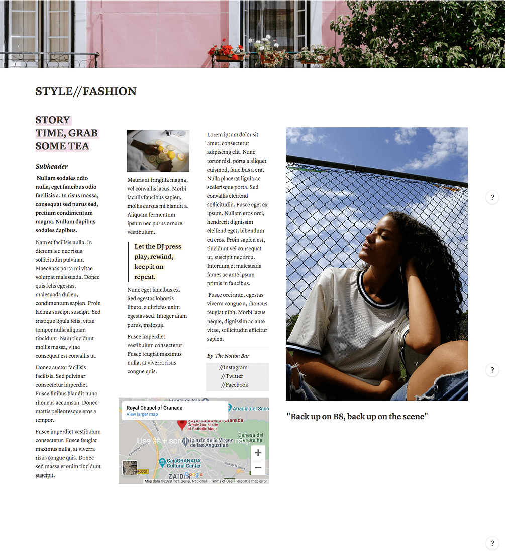 Notion-Zine | Issue One (Ten Magazine Layout Blogging Notion Templates ...