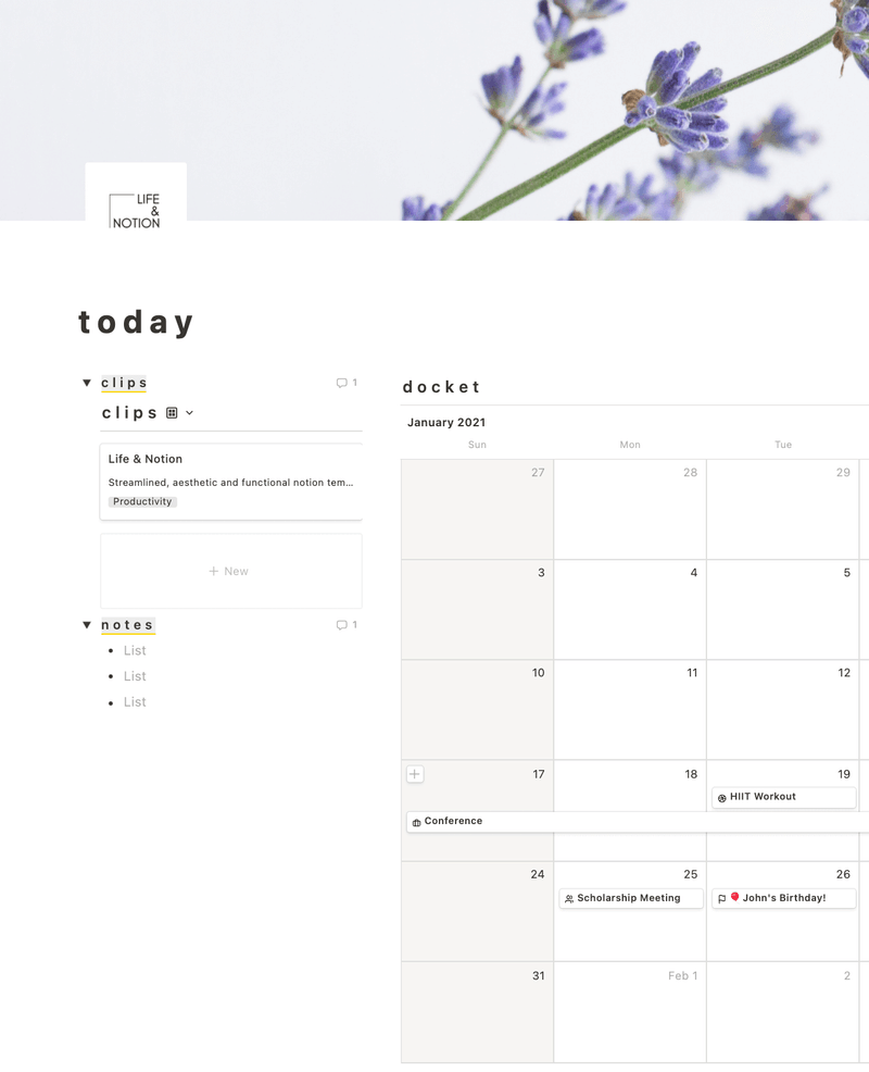 | months | | Notion Everything