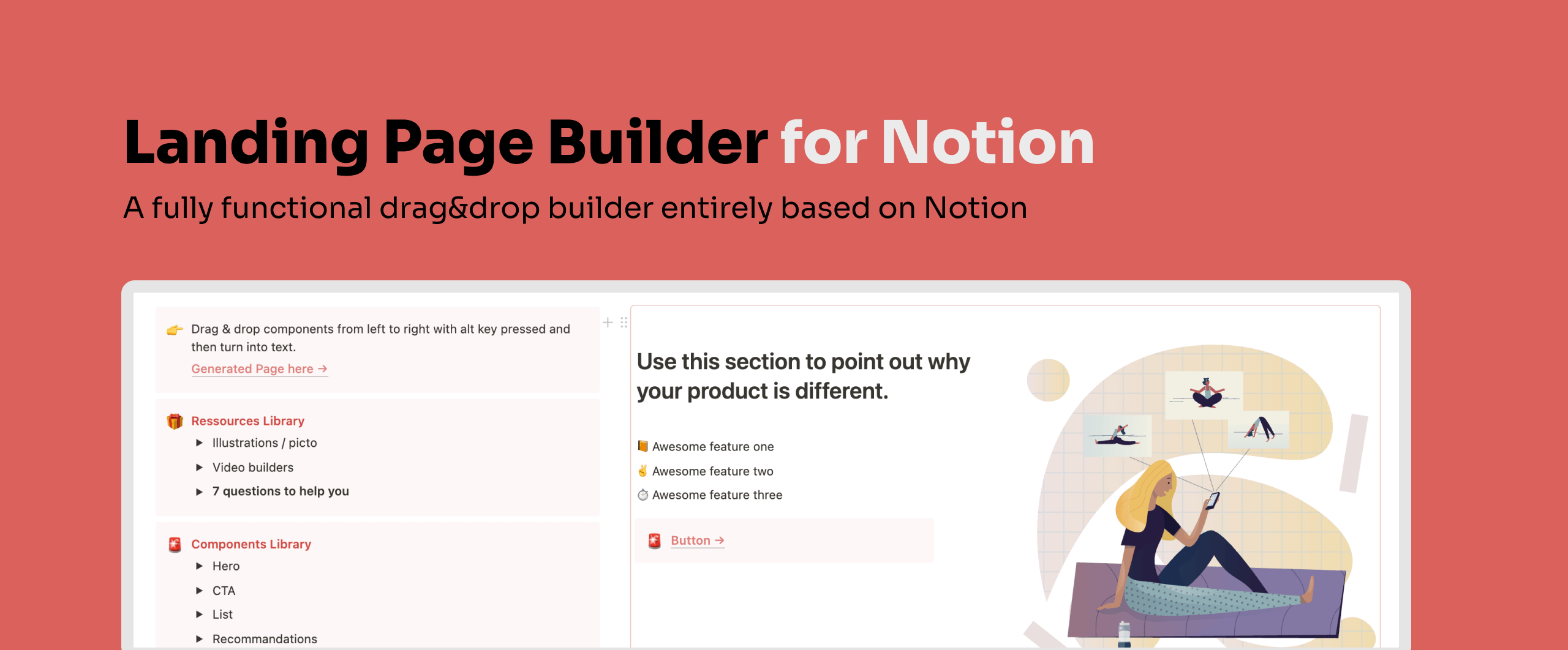 Landing Page Builder for Notion | Notion Everything