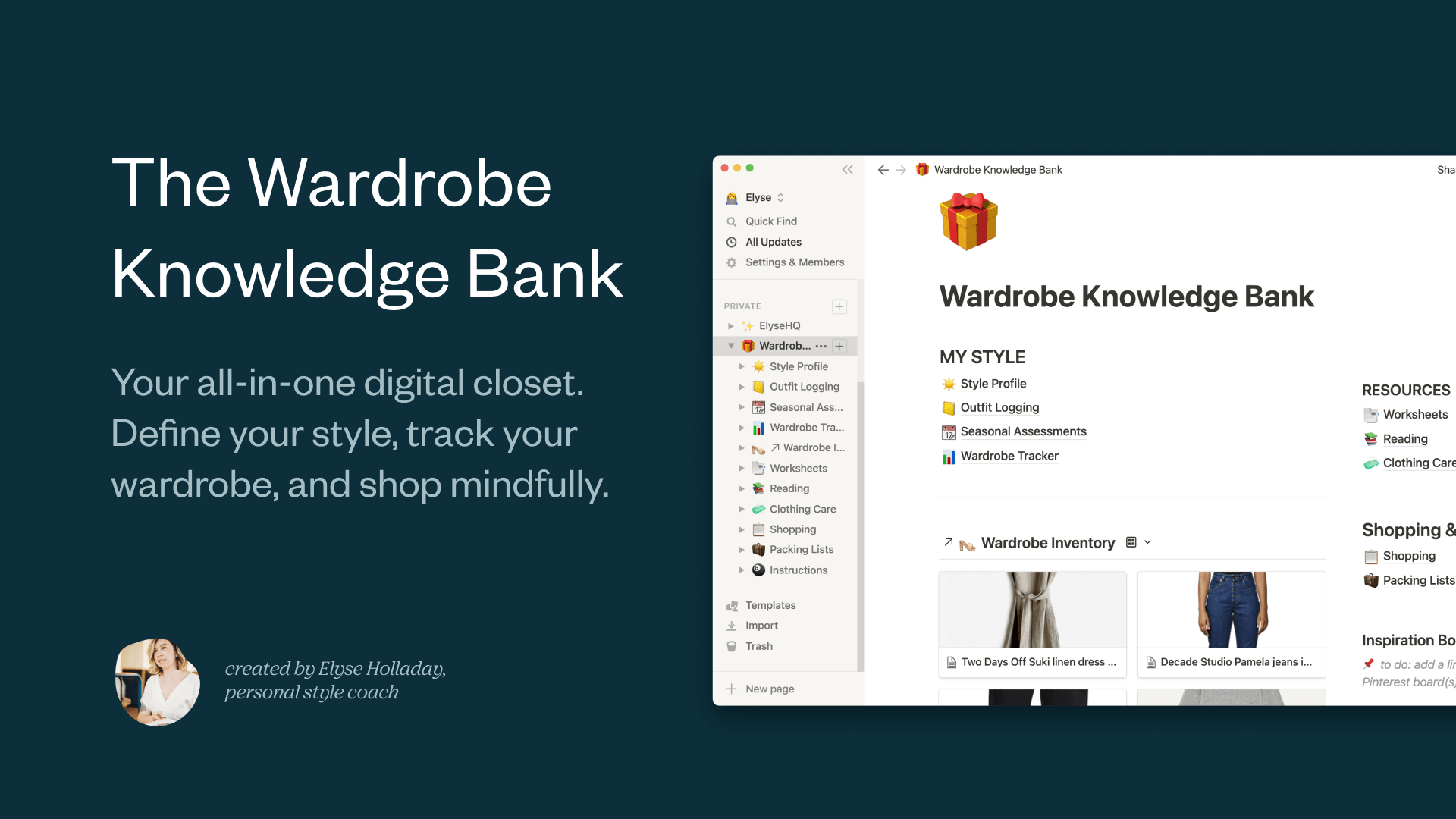 Wardrobe Knowledge Bank | Notion Everything
