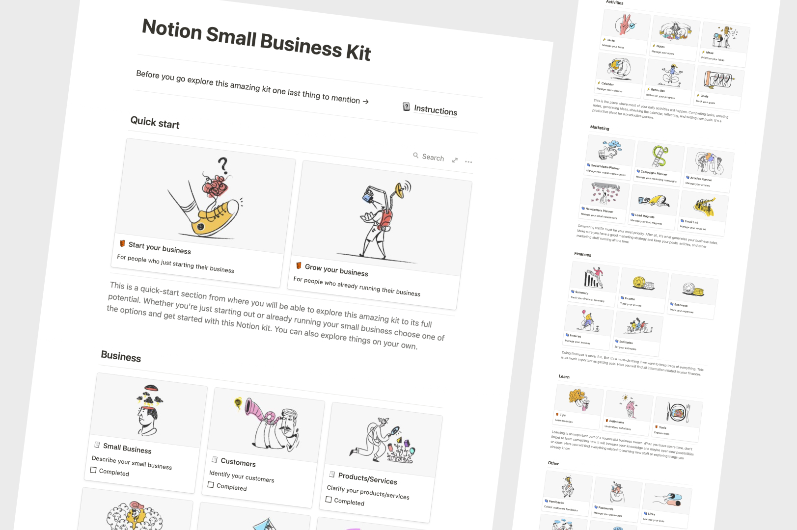 Notion Small Business Kit | Notion Everything