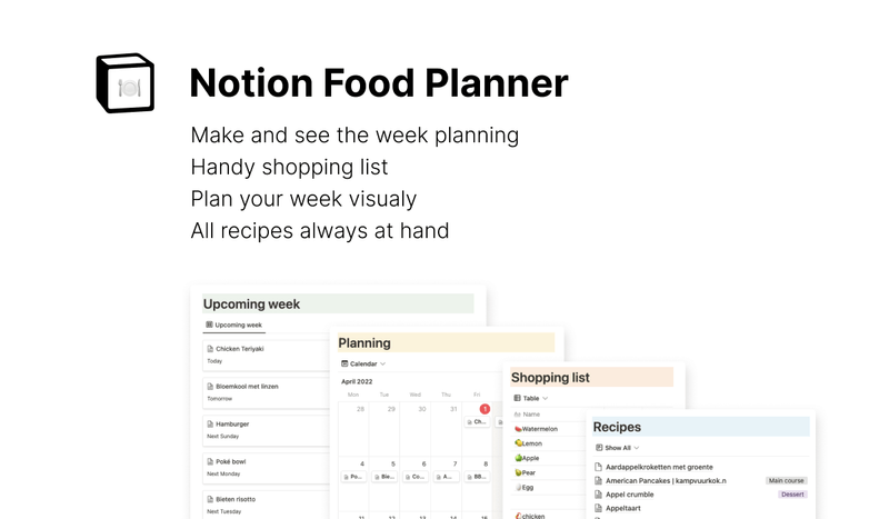 Notion Food Planner | Notion Everything