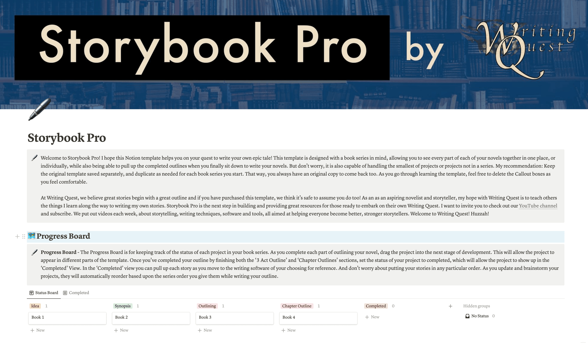 Storybook Pro - The Complete Story Outline Tool for Notion | Notion ...